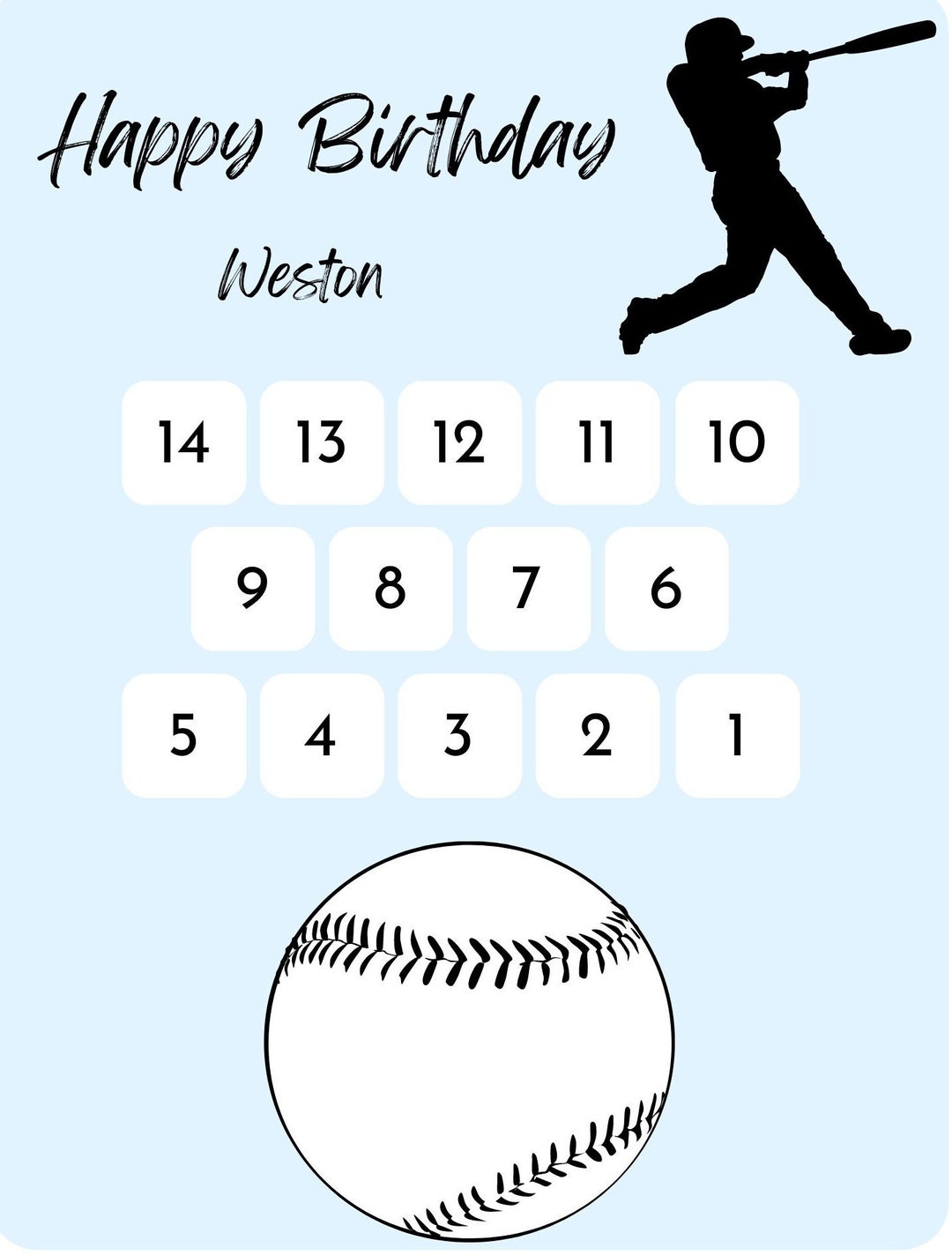 Birthday Countdown Personalized - Etsy