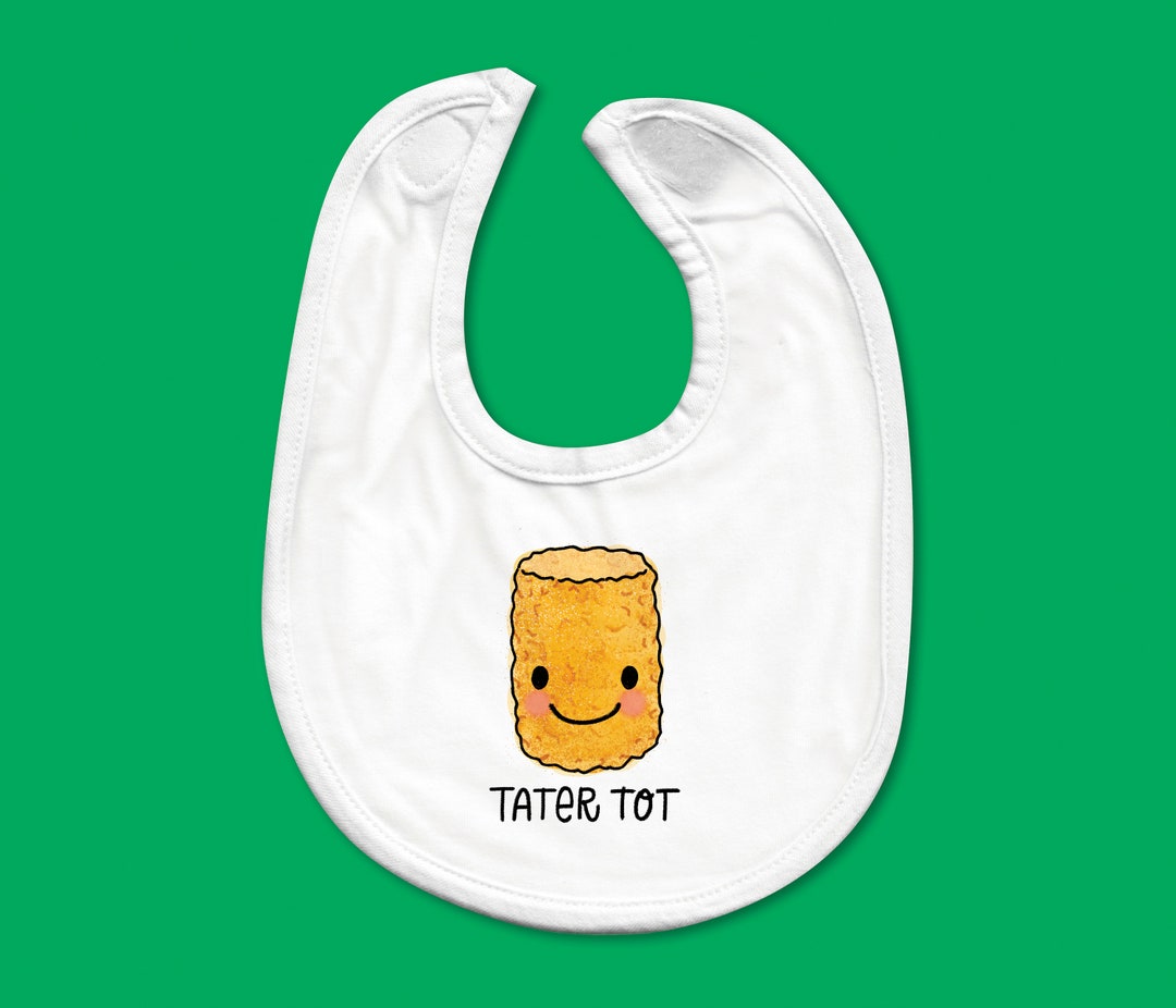 Baby Bib - Cute Drawn Tater Tot - Etsy
