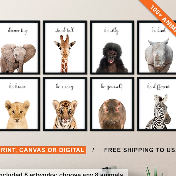 Jungle Nursery Art - Etsy