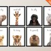 Modern Jungle Nursery Art With Inspirational Quotes Baby Zoo - Etsy