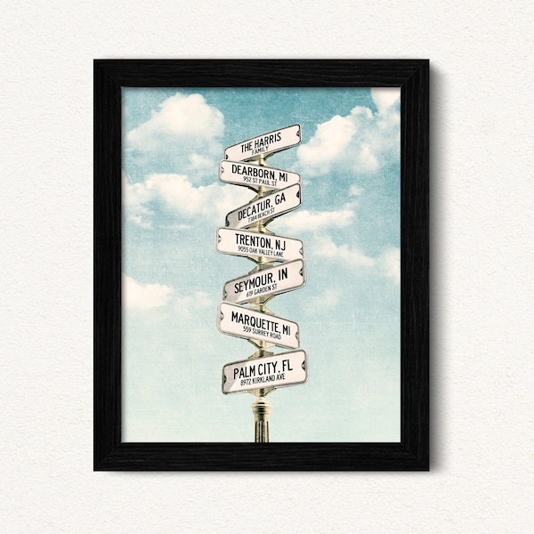 Multiple Names Address Sign - Etsy