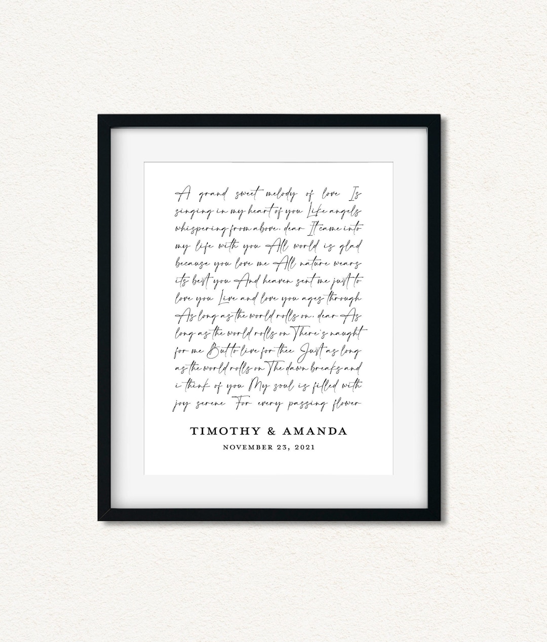 Custom Quote Print, Custom Poem, Personalized Wedding Ceremony Script ...