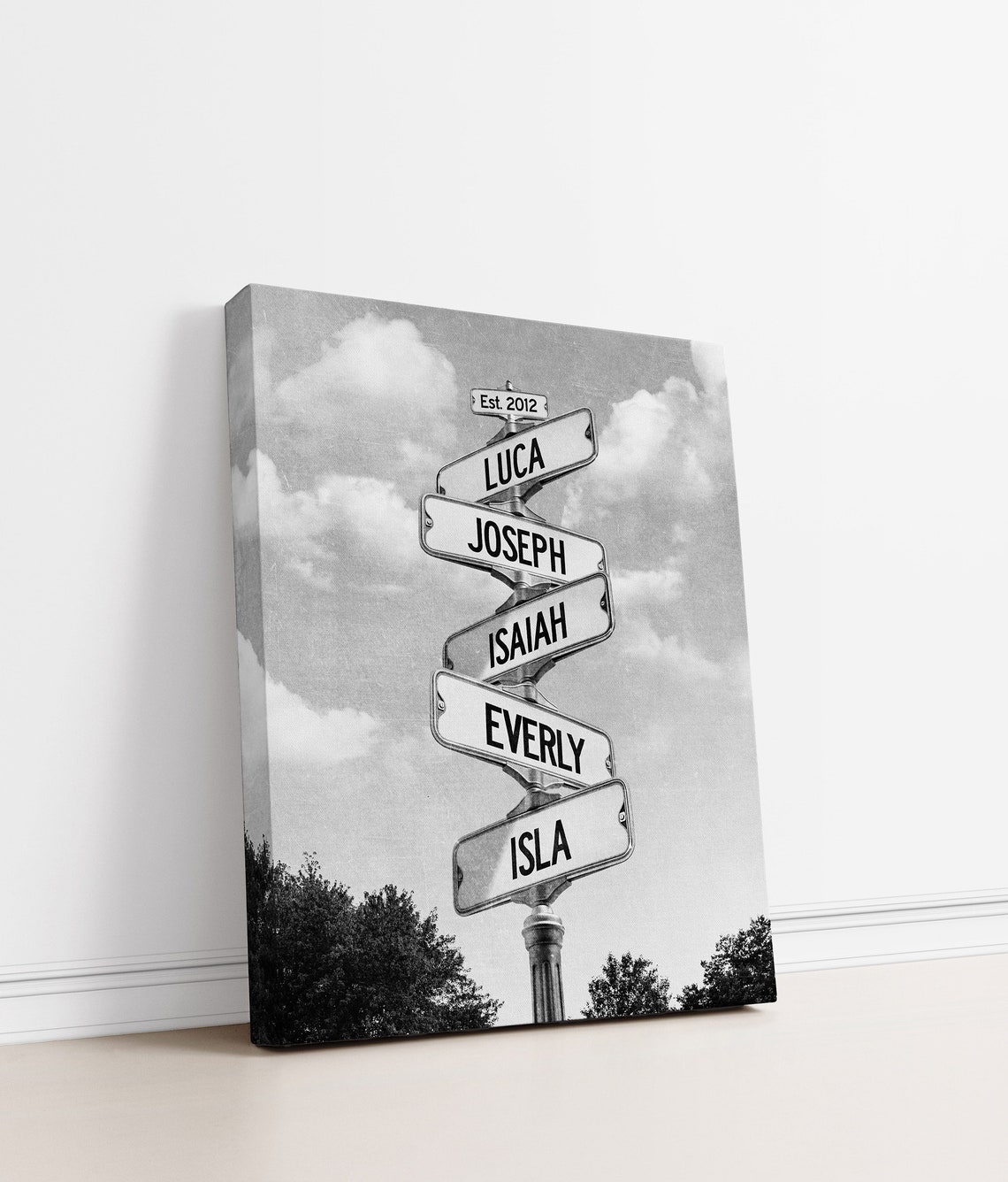 Custom Family Sign for Home on Canvas Family Gift With New | Etsy