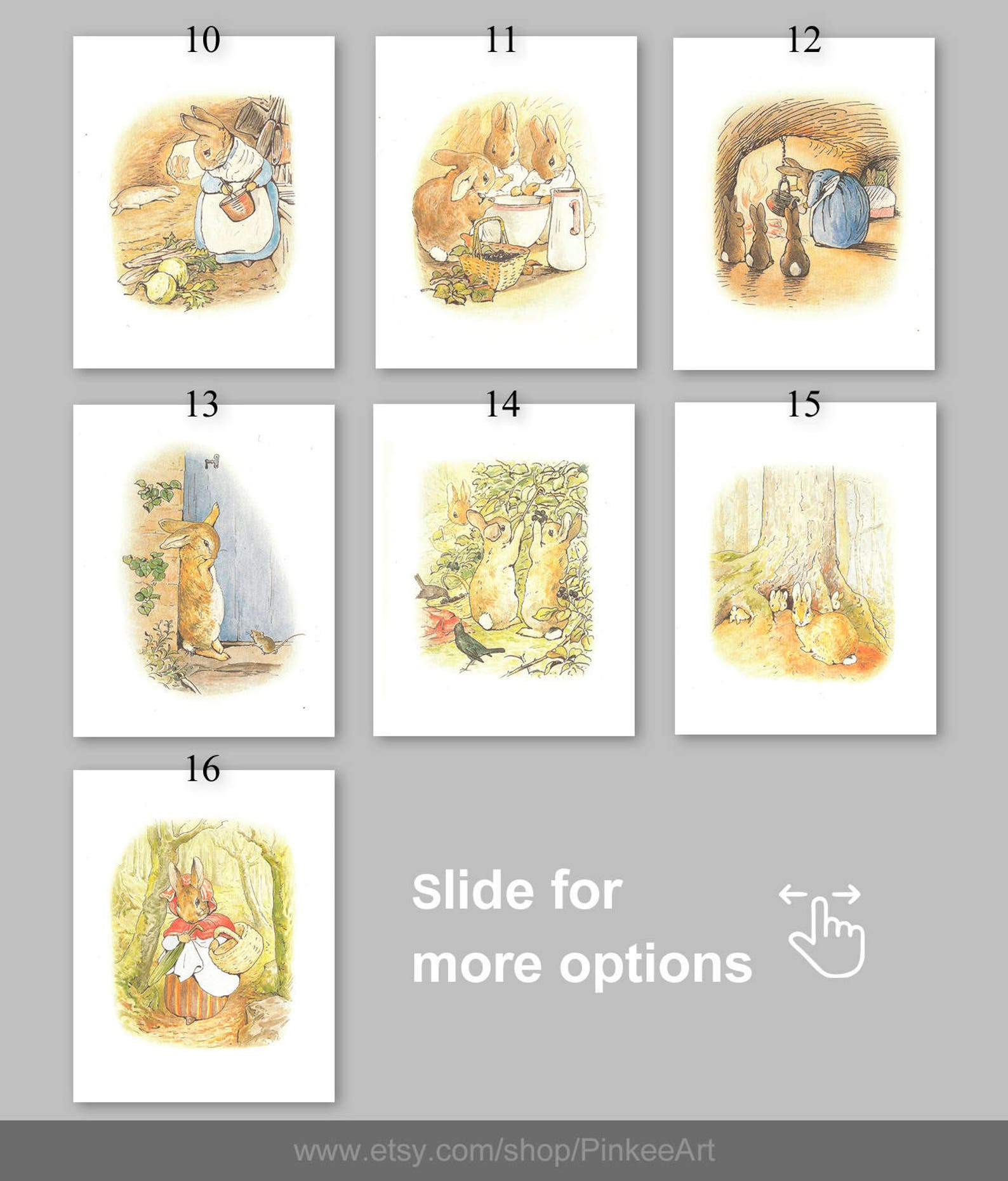 Peter Rabbit Nursery Set of 3, Beatrix Potter Nursery Art, Peter Rabbit ...