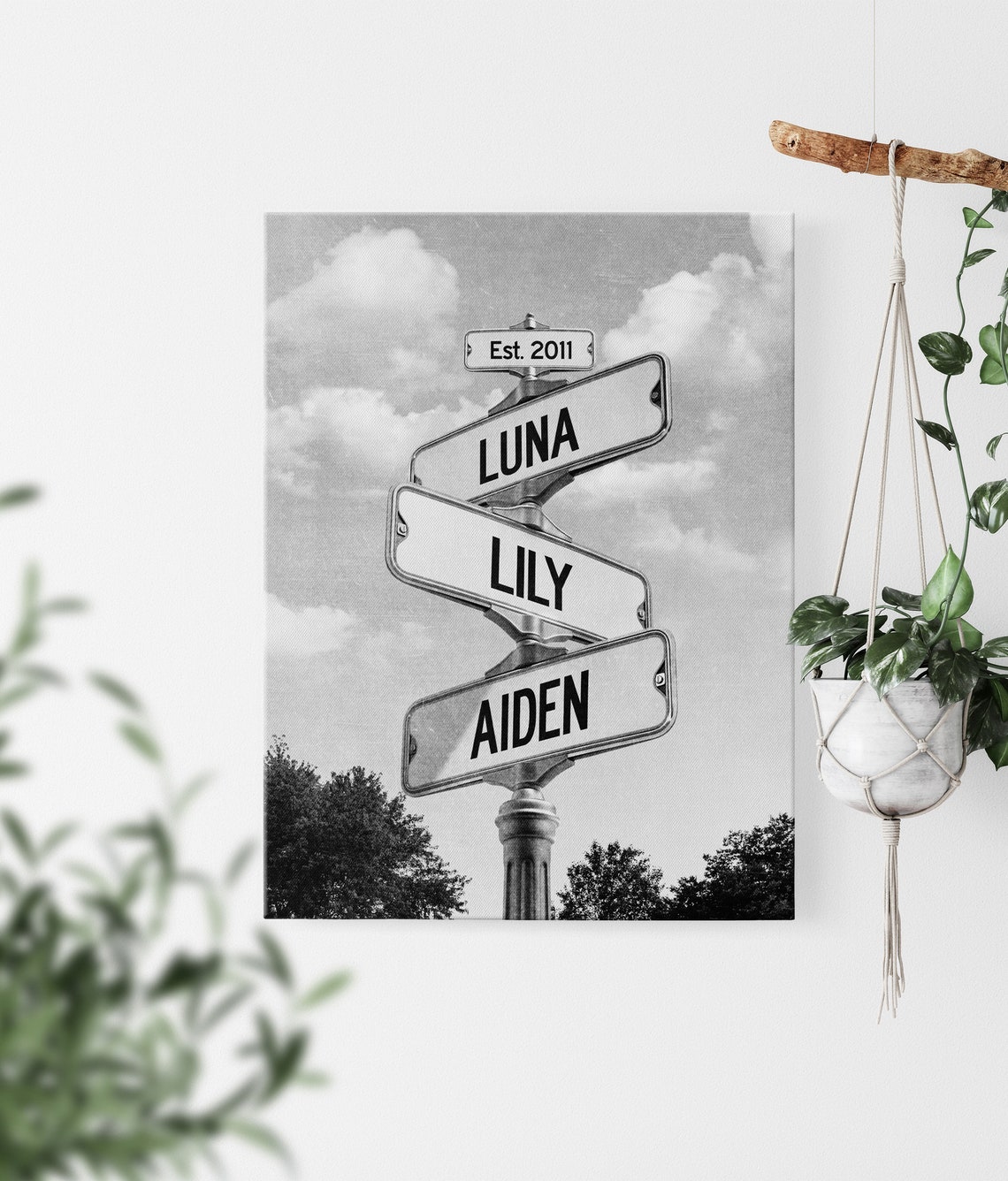 Custom Family Sign for Home on Canvas Family Gift With New | Etsy