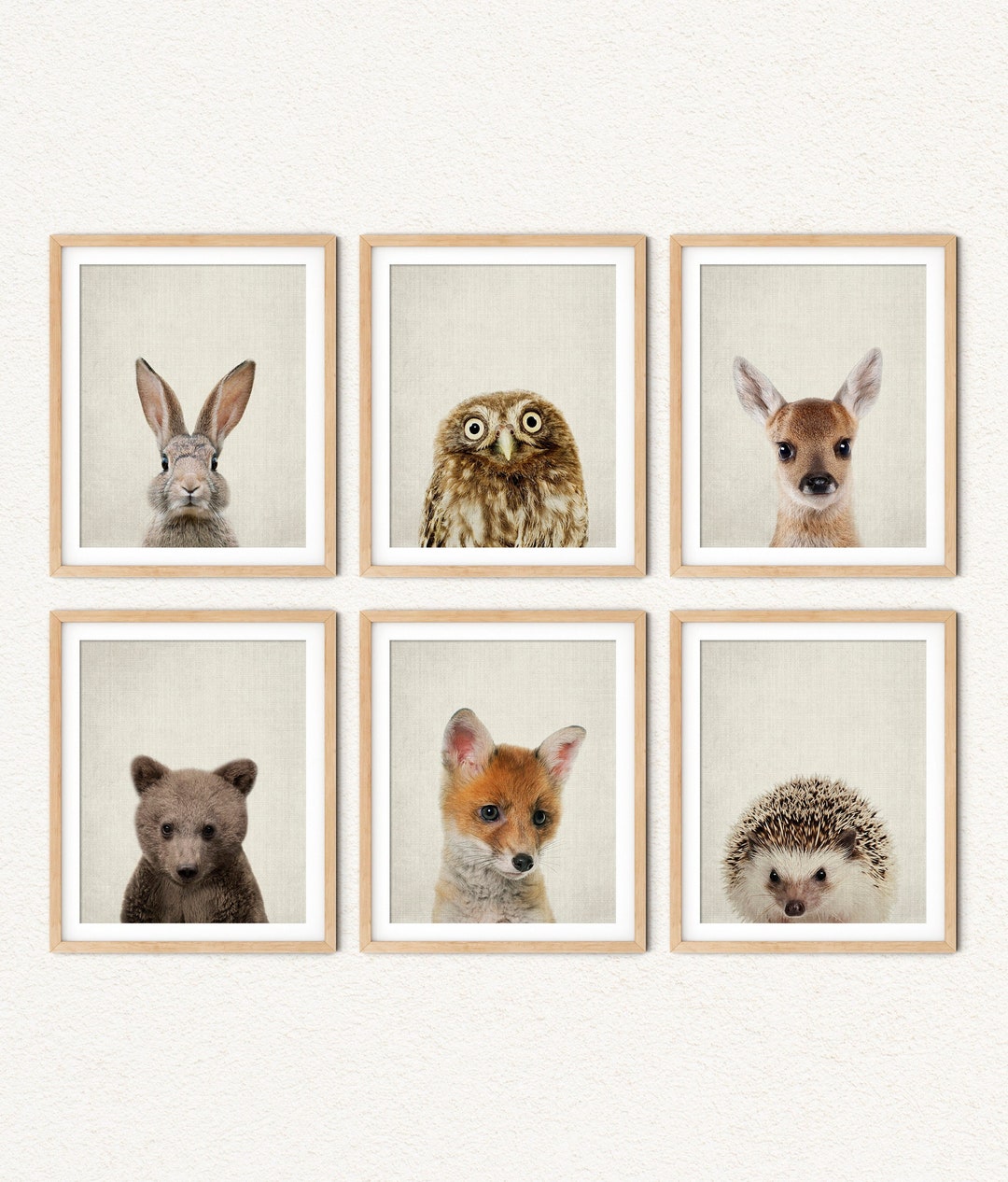 Woodland Creatures Prints, Baby Woodland Animal Nursery, Forest Animals ...