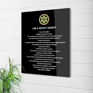 Custom Law Enforcement Metal Art: Personalized Police Officer Gift - Etsy
