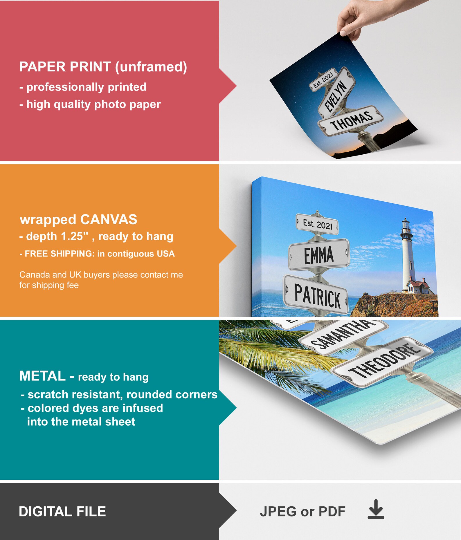 Custom Kids Sign With Names and Dates Parents Anniversary | Etsy