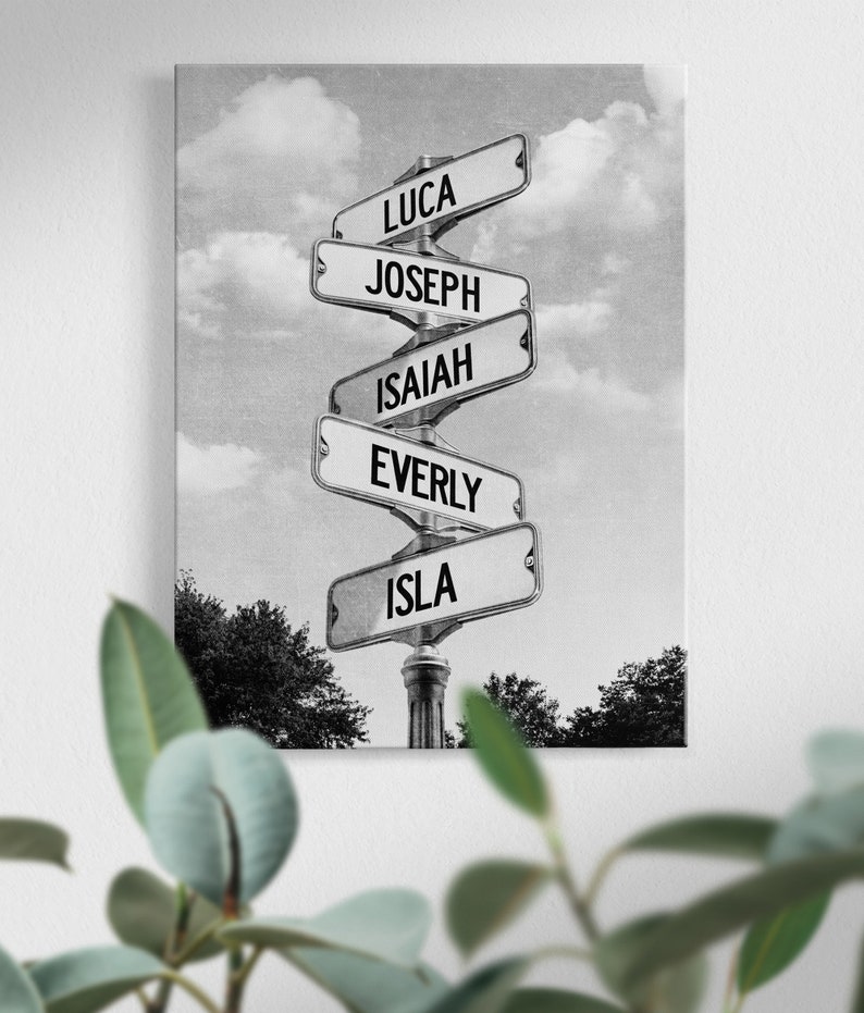 Custom Family Sign for Home on Canvas Family Gift With New | Etsy