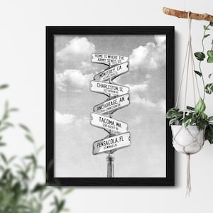 Address Collage, Long Distance Family Gift, Places We Have Lived, House ...