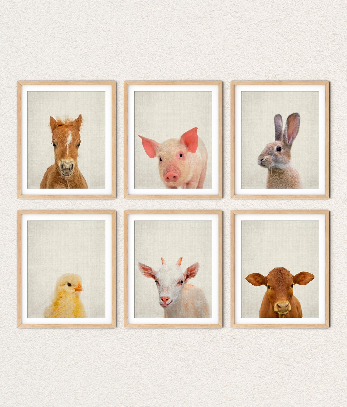 Baby Farm Animals Print for Nursery Farmhouse Baby Decor - Etsy