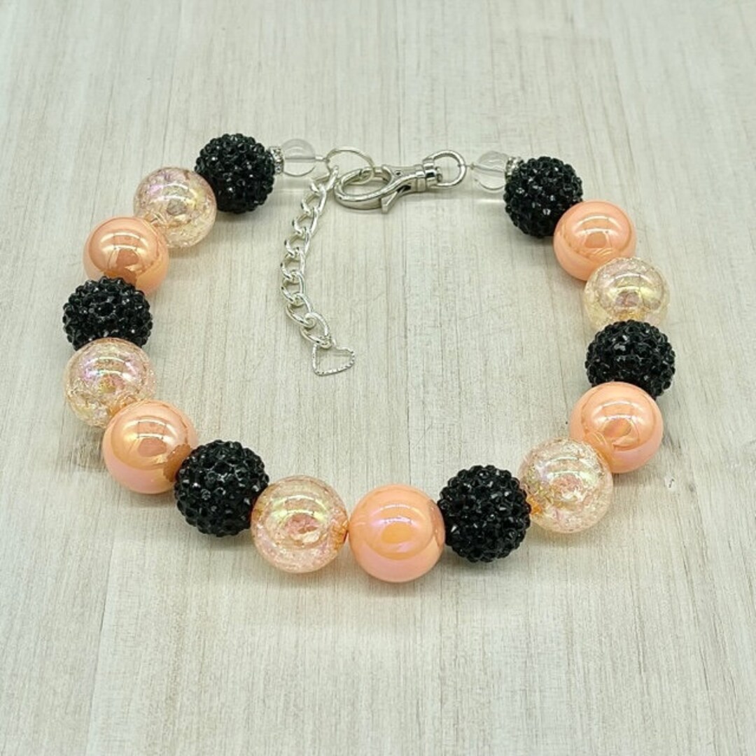 Peach Crackle Dog Necklace Pet Accessories Jewelry for Dogs Necklaces ...