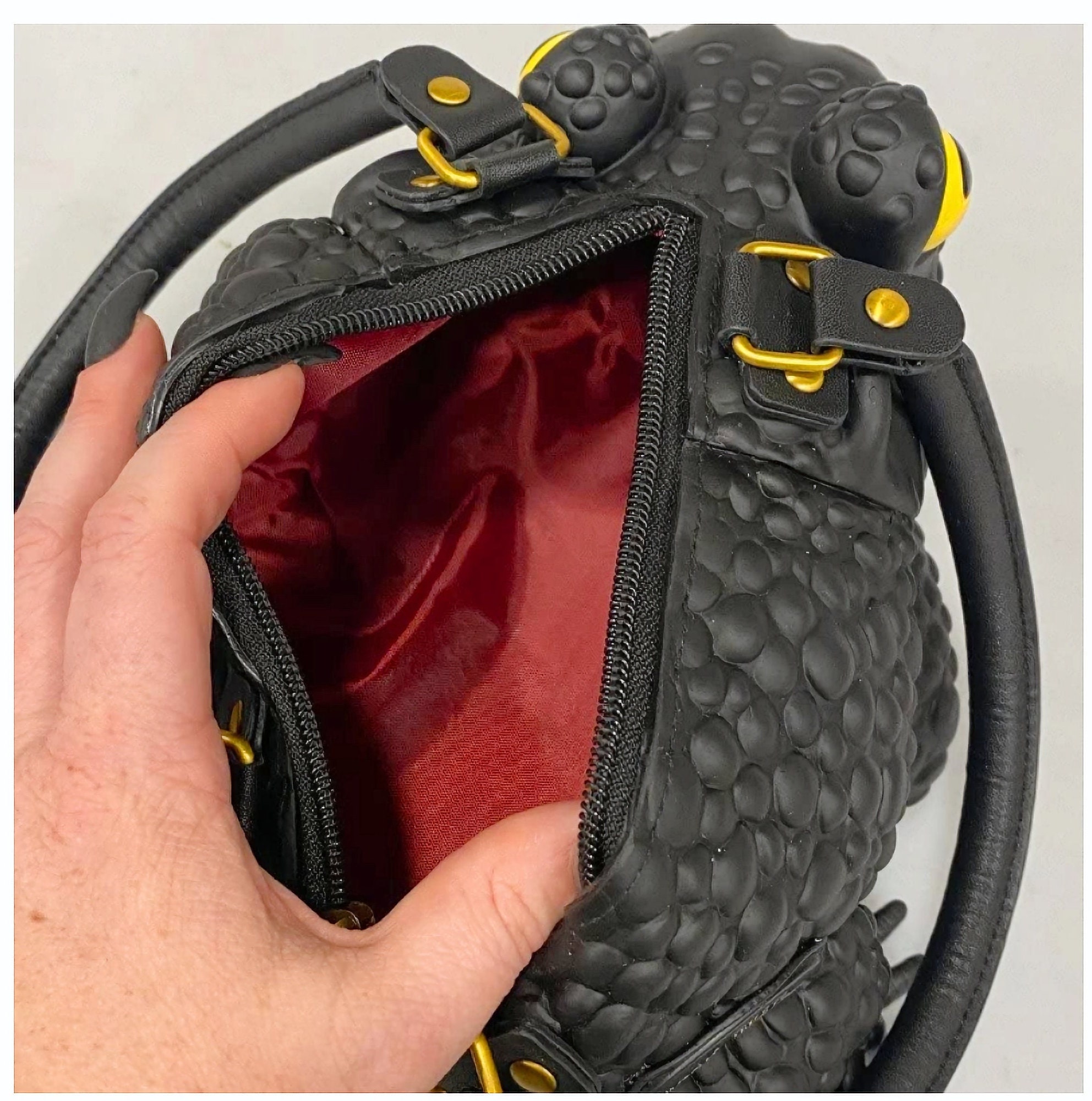 Windy Willow Black Toad Bag Purse Handbag Witch Frog - Etsy