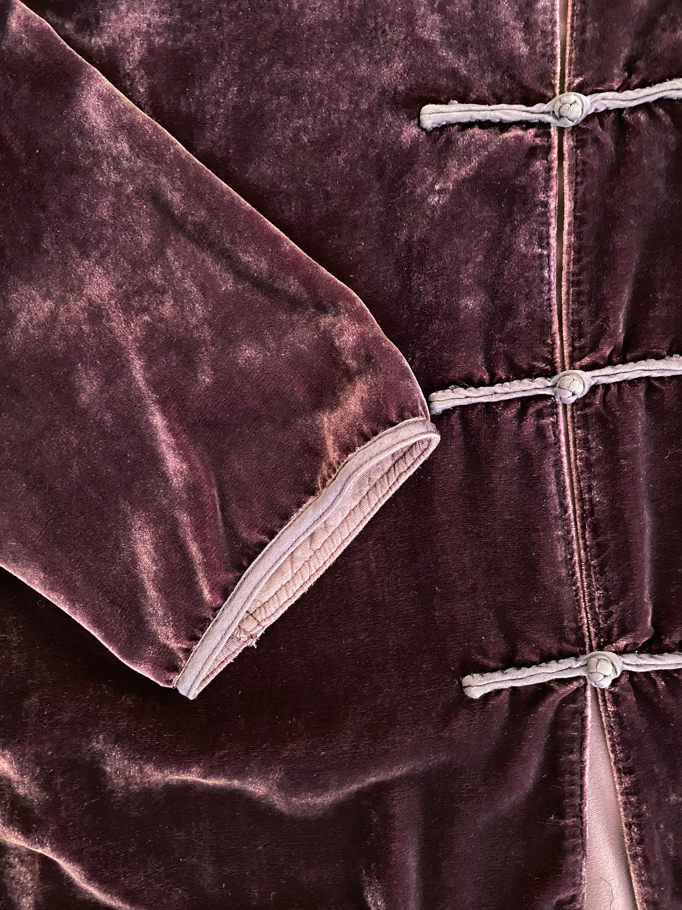 Vintage Citron Santa Monica Collection Plum Velvet Top/shirt/jacket ...