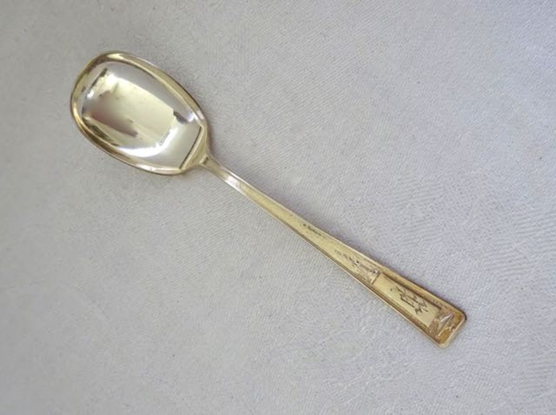 Vintage R. Wallace 1835 Sugar Spoon Monogram Letter P - Etsy