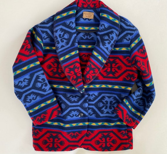 Rare Vintage Pendleton Blanket Jacket, Navajo, Southw… - Gem