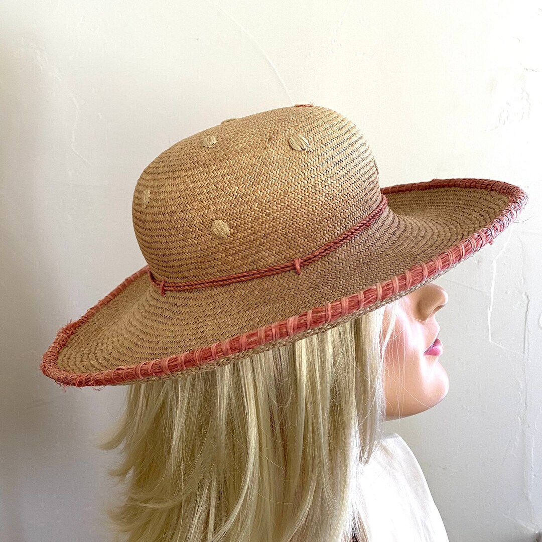 Lovely Helen Kaminski Sun Hat, Adjustable, Wide Brim, Two Tone - Etsy