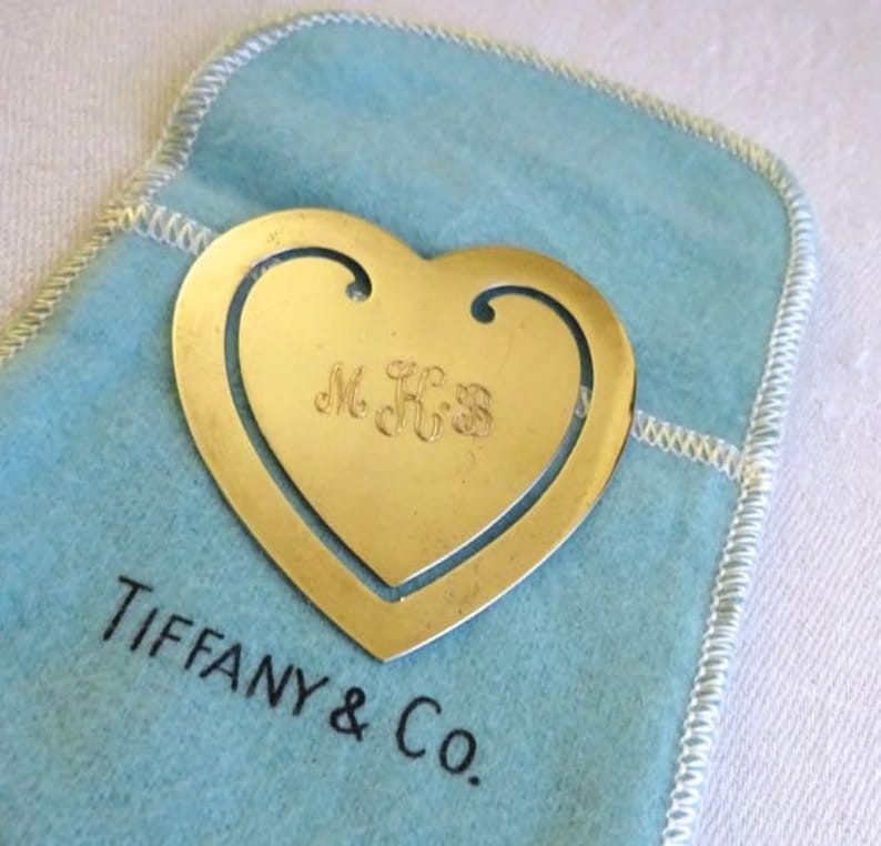 Vintage Tiffany & Co. Bookmark, 925 Sterling Silver, Money Clip, Heart ...