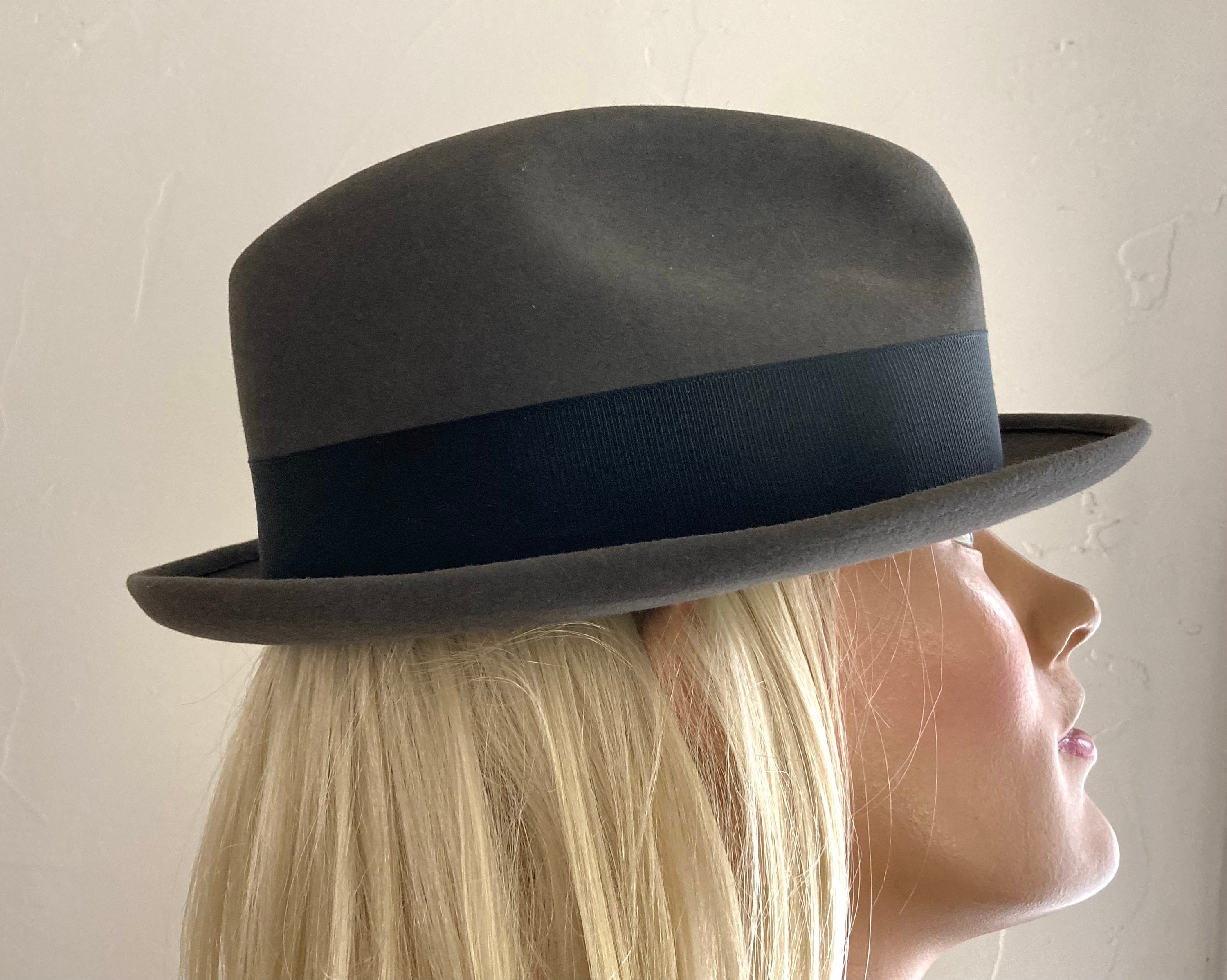 Vintage Dark Gray Fedora, Maclane Royal, Unisex, Hipster - Etsy