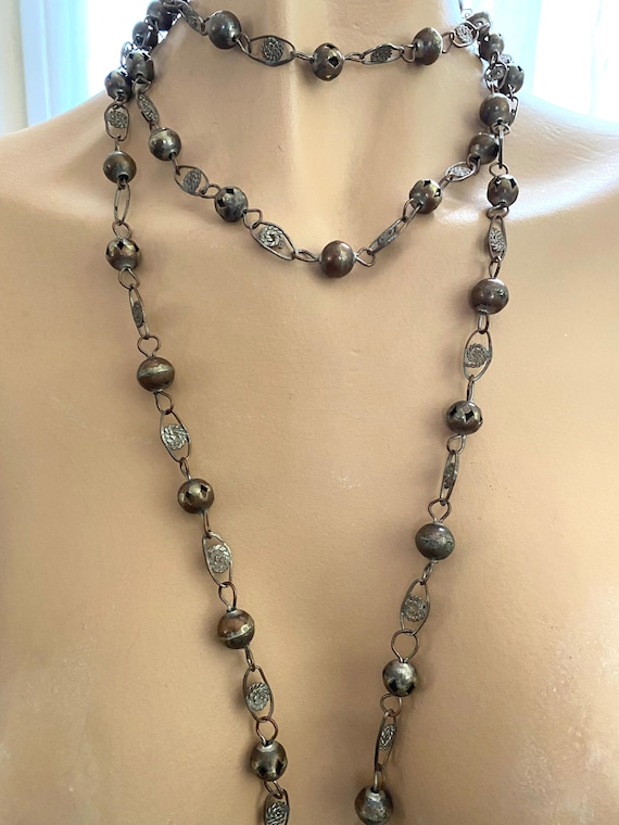 Antique Long Silver Chachal, Indigenous, Maya, Ethnic… - Gem