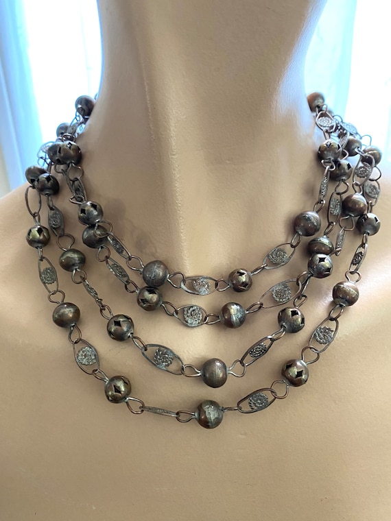 Antique Long Silver Chachal, Indigenous, Maya, Ethnic… - Gem