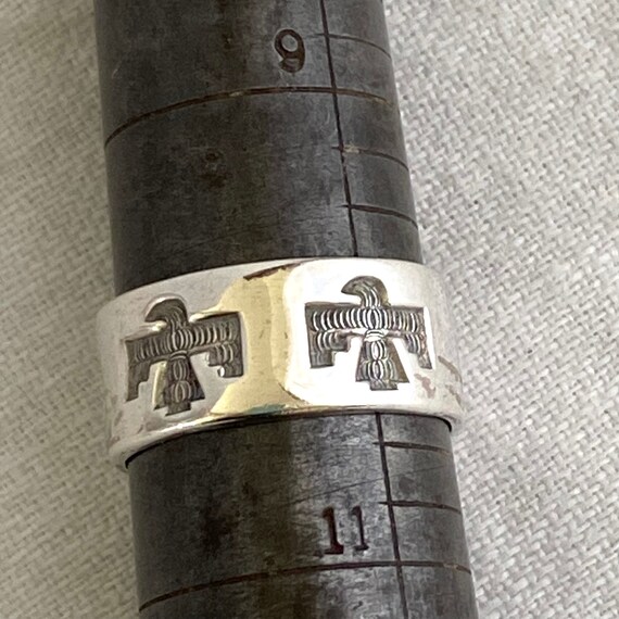 Vintage Bell Trading Post Thunderbird Sterling Silver… - Gem