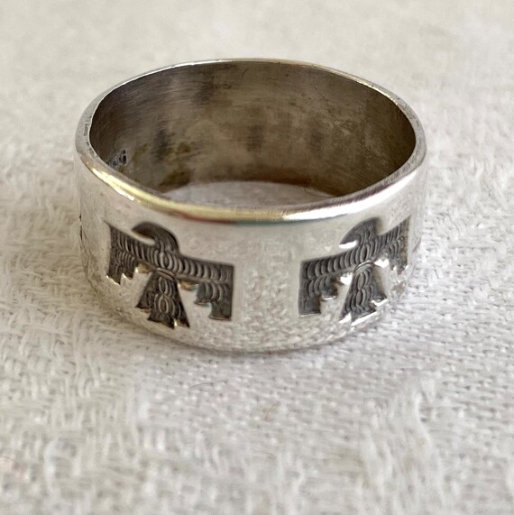 Vintage Bell Trading Post Thunderbird Sterling Silver… - Gem