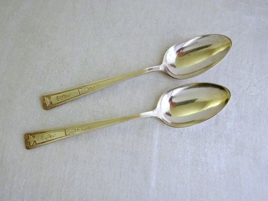 Vintage R. Wallace 1835 Serving Spoons Soup Spoons Monogram - Etsy