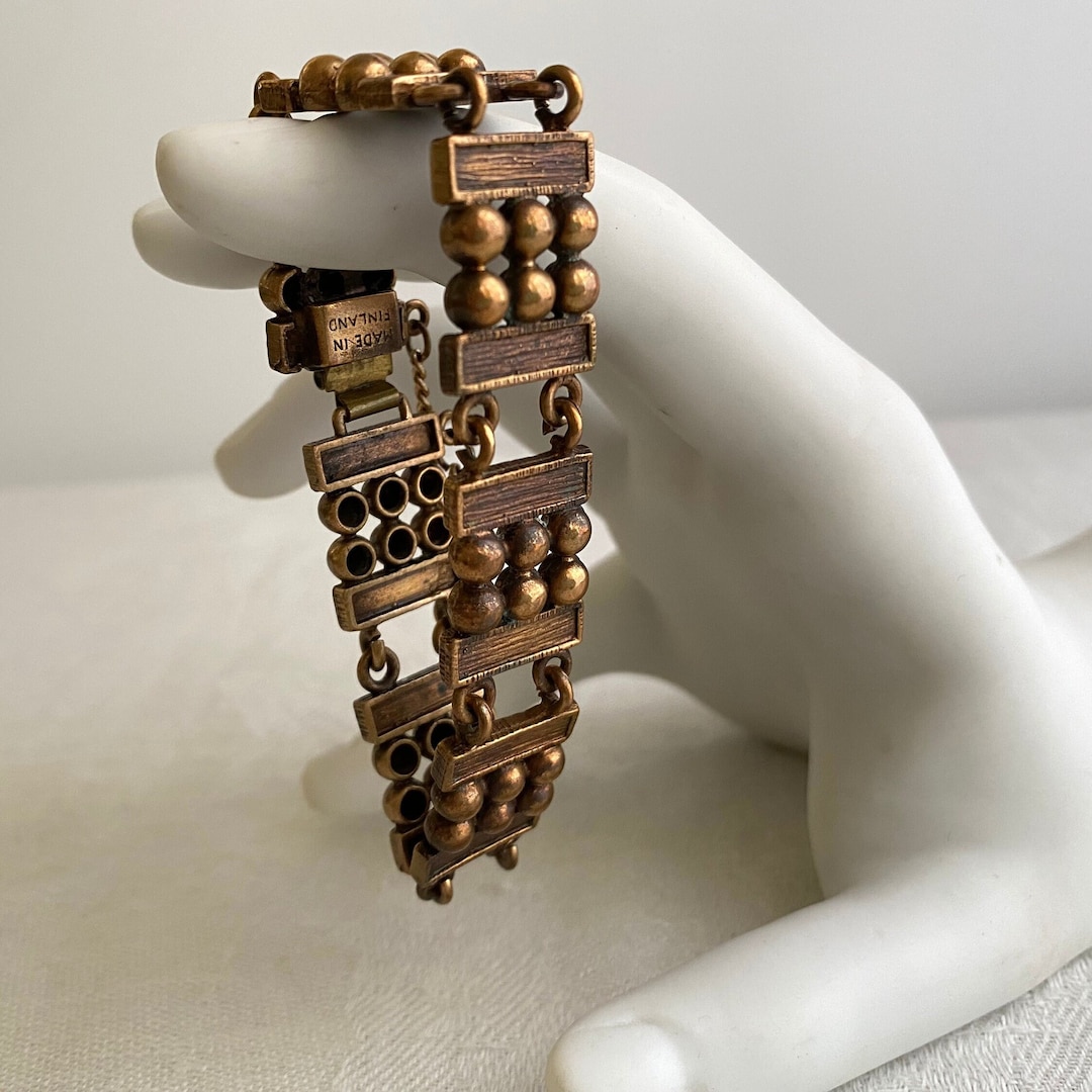Scandinavian Modernist Pertti Peuri Brutalist Bronze Bracelet - Etsy