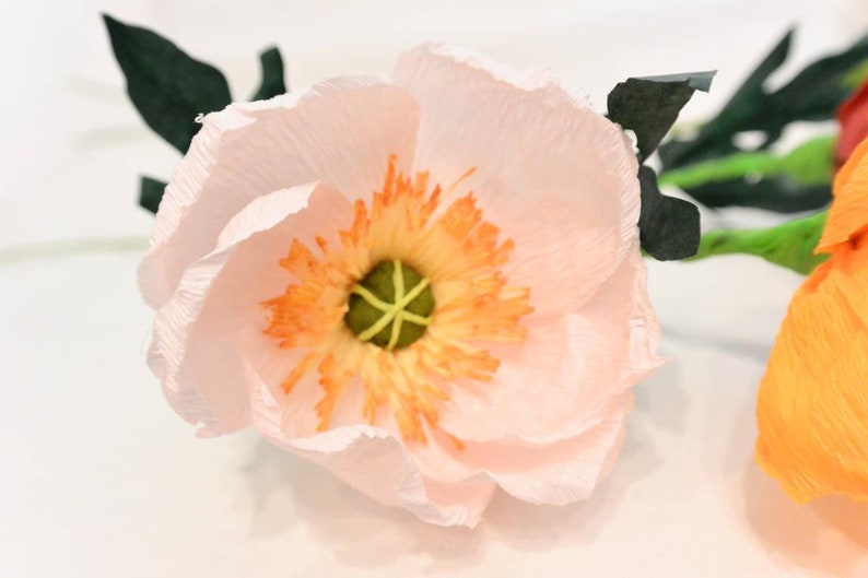 Paper Poppies Crepe Paper Poppy Poppy Centerpiece Poppy - Etsy