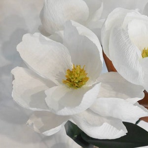 Paper Magnolia Flower, Magnolia Decor, Large Paper Flowers, Magnolia ...
