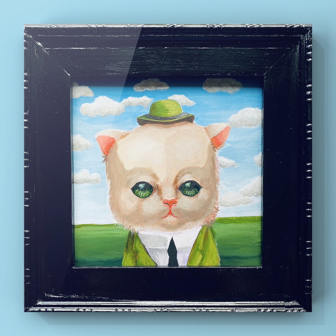 Magritte Cat - Etsy
