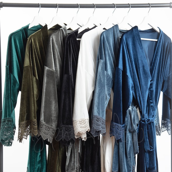 Robe With Lace - Etsy