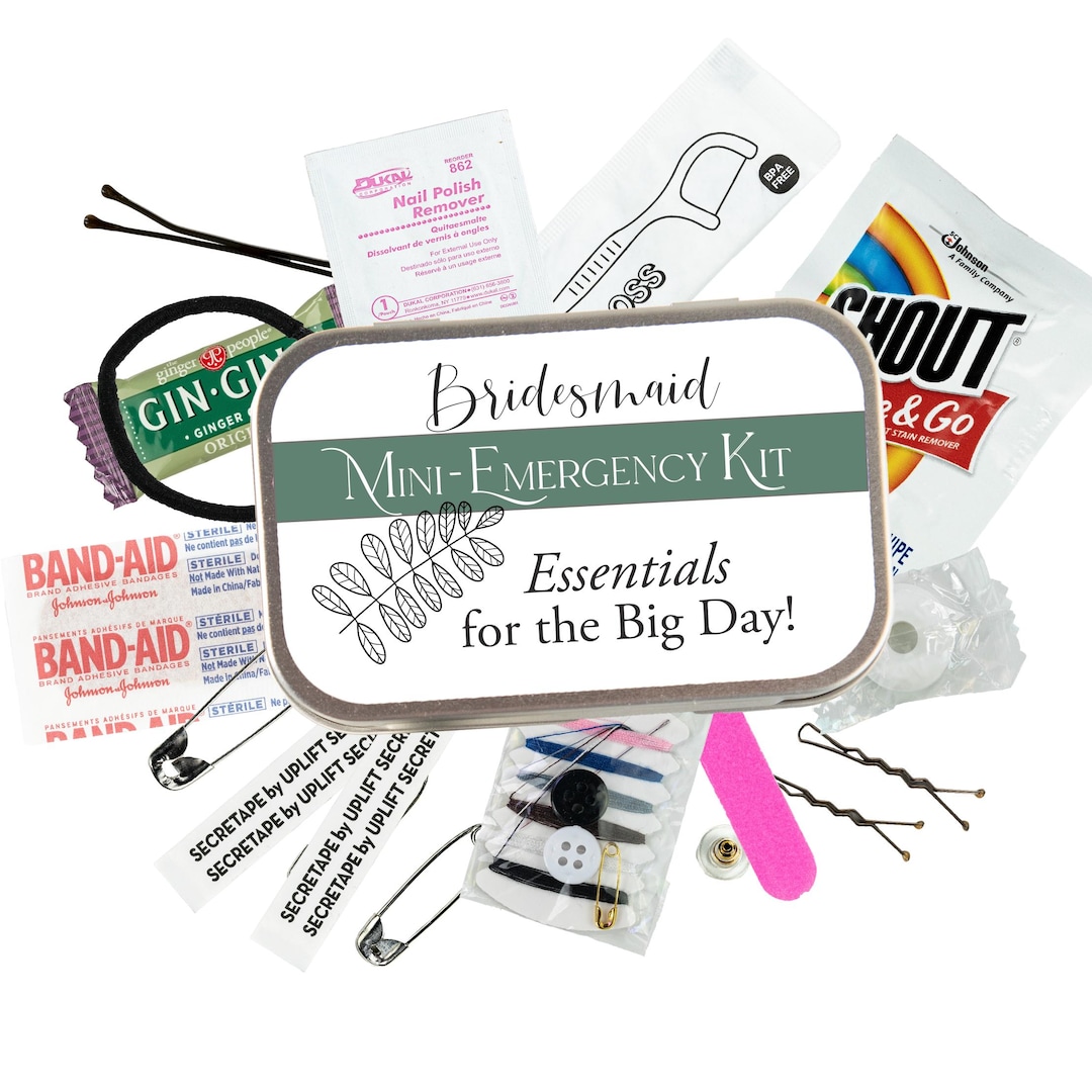 Bridesmaid Emergency Kit: Wedding Day Survival - "oh Sh*t" Kit - Etsy