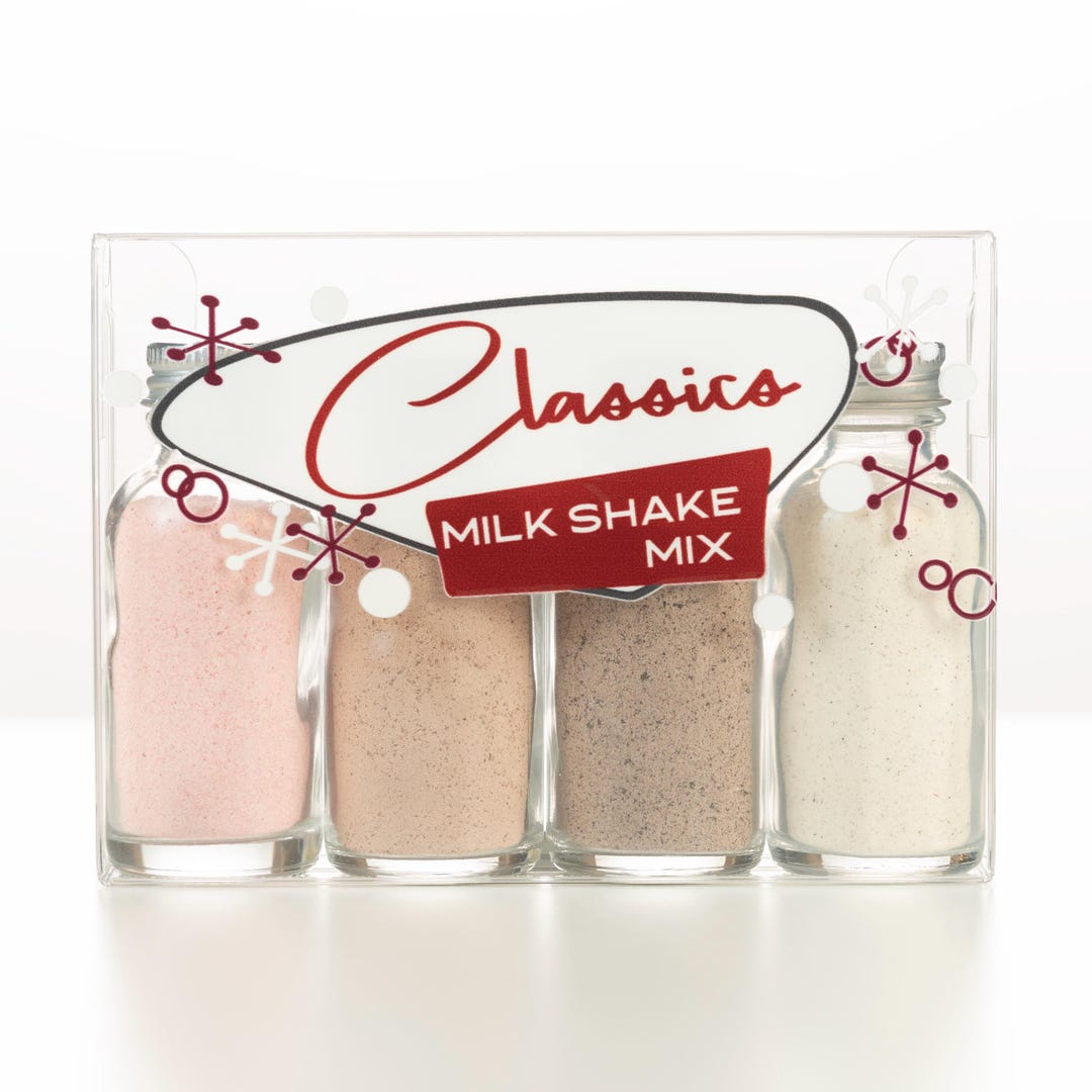 Classic Milkshake Cocktail-mocktail Mix Shots Set of 4 Flavor Mix ...