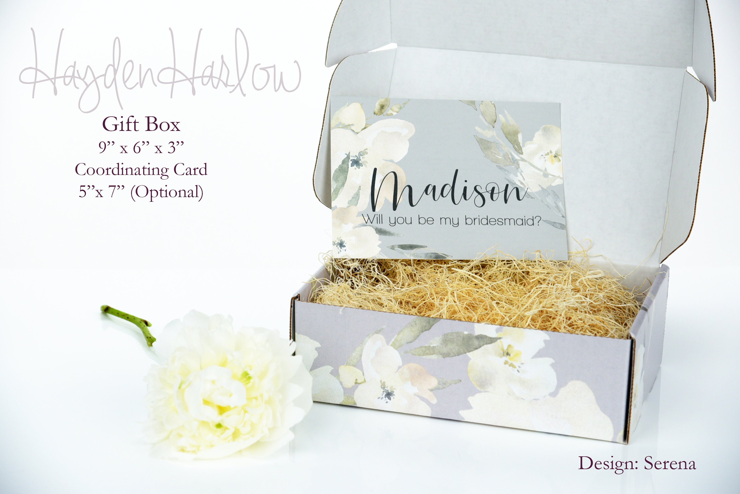 Exclusive All Over Print Gift Box With Matching Card | Etsy