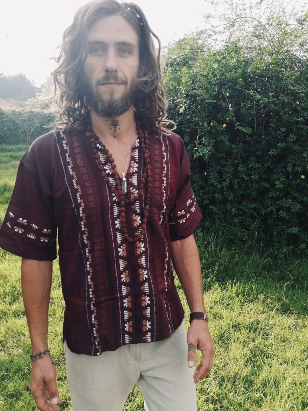 Tribal Artesano Etno Man Hippie Boho Rainbow Ethnic Handmade Chiapas ...