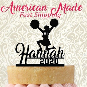 Personalized Graduation Cheerleader Cake Topper - Etsy