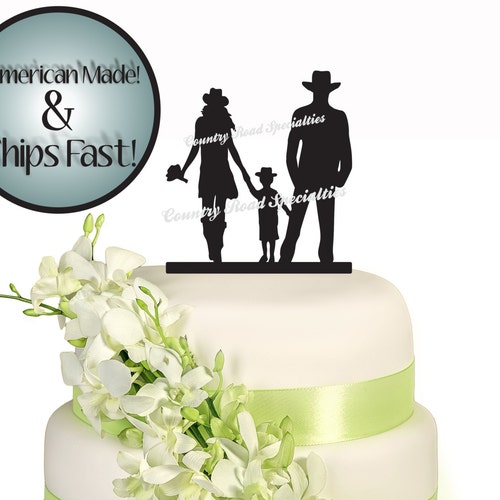 Country Wedding Cake Topper Cowboy Wedding Cake Topper | Etsy