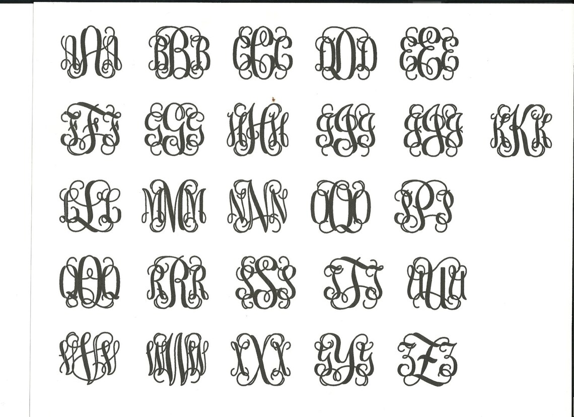 Three Letter Monogram Wedding Ornament MADE in Usa…..ships From USA - Etsy