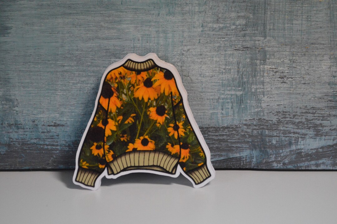 Yellow Daisies Sweaters; Vinyl Sweater, Yellow Daisies - Etsy