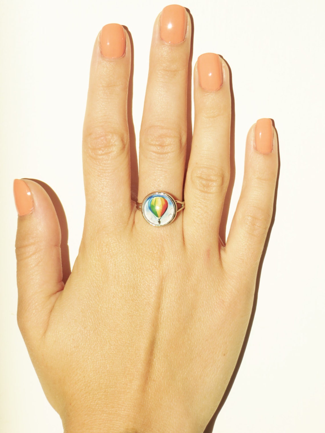 Hot Air Balloon Adjustable Ring Balloon Jewellery Little - Etsy