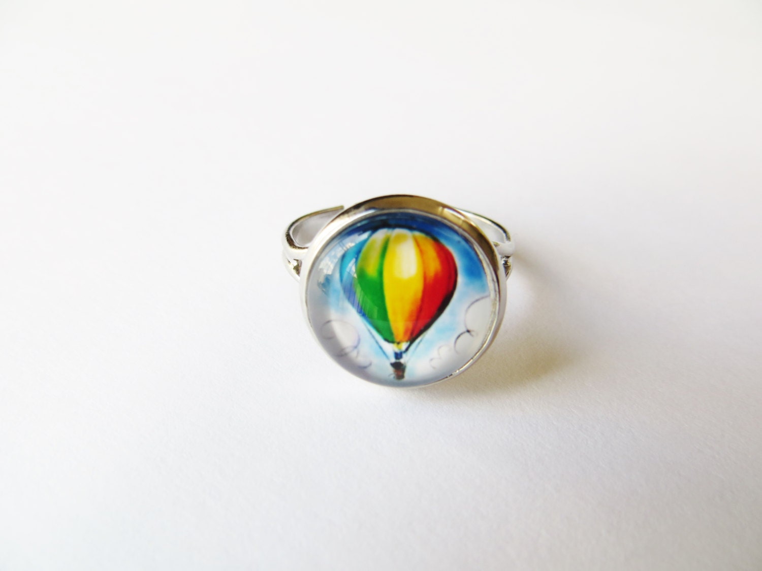 Hot Air Balloon , Adjustable Ring , Balloon Jewellery , Little ...