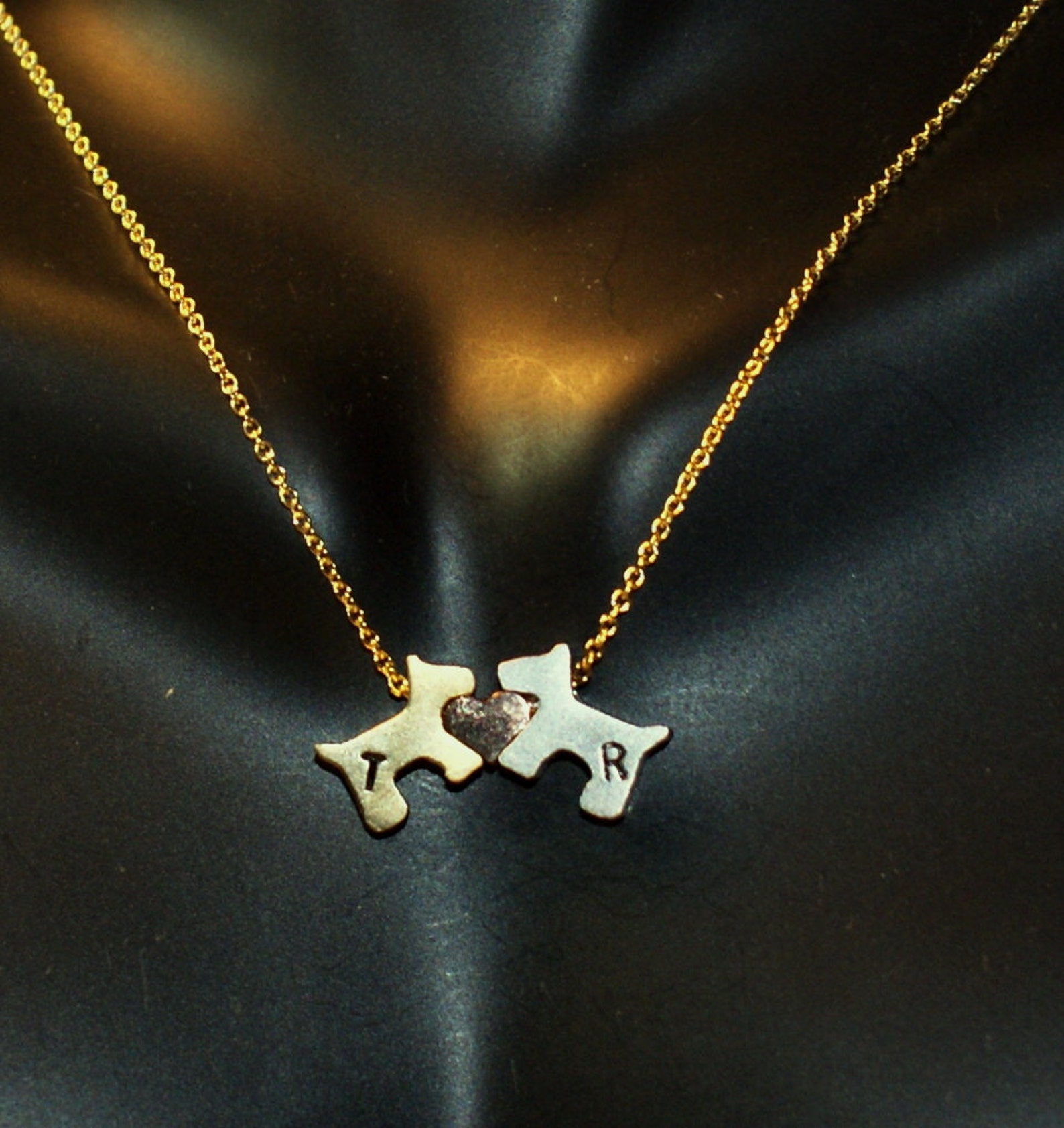 Two Dogs 2 Pet Necklace,personalized Dog Jewelry,puppy Necklace ,pet ...