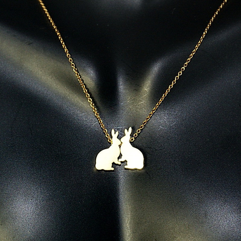 Bunny Necklace - Etsy