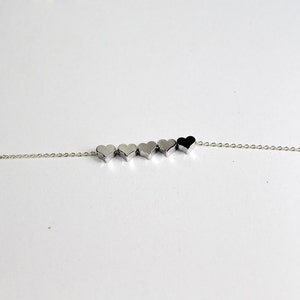 Mothers Jewelry-multi Hearts Necklace-3,4,5,6, Mini Hearts Necklace ...