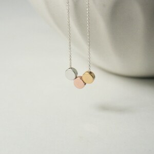 Simple Necklace. Simple Bracelet. THREE Color , Three Mix Metal,3 Tone ...