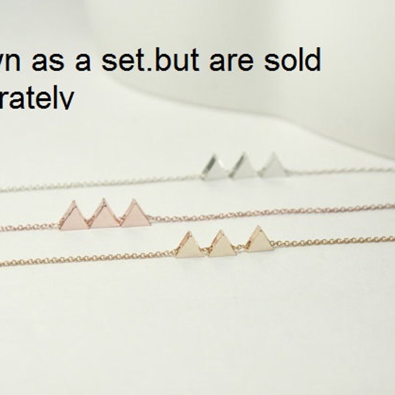 Triangles Necklace - Etsy