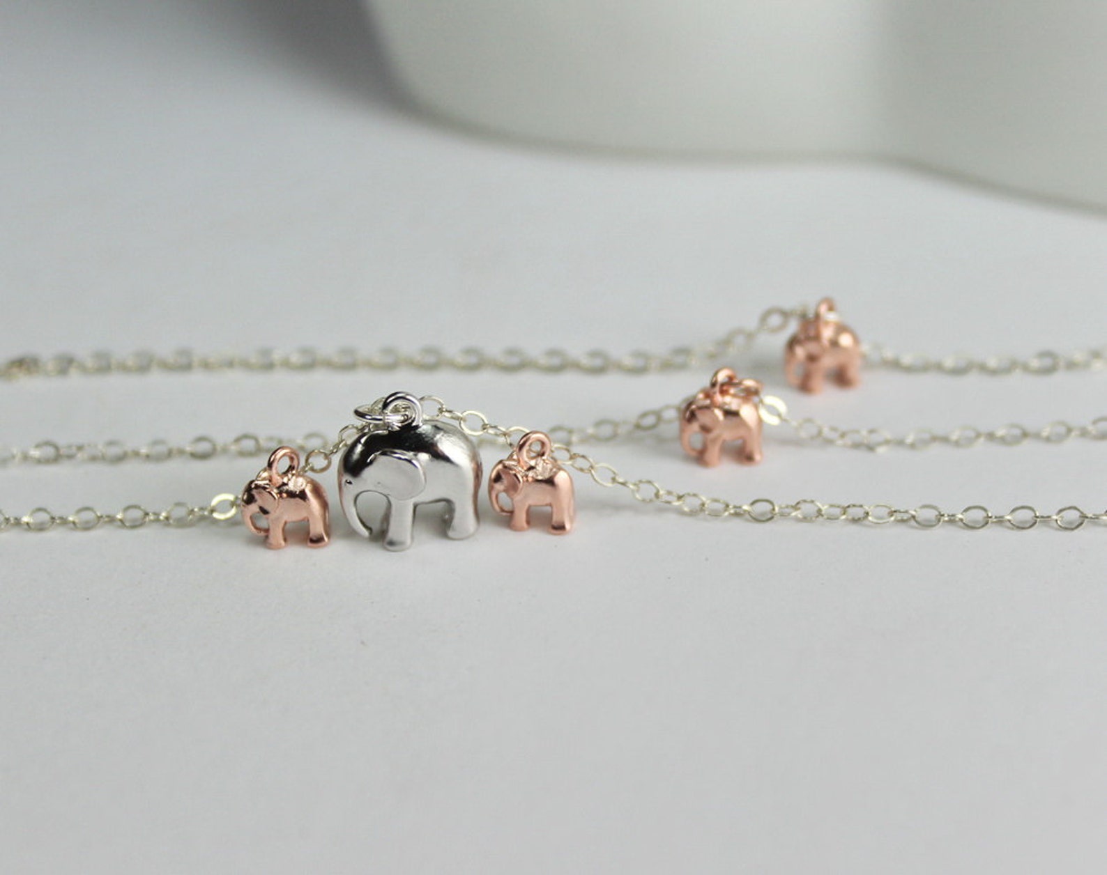 Matching Elephant Neckalcemother Daughter Elephant Necklace - Etsy