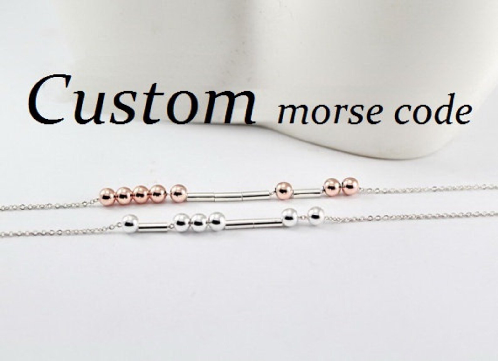 CUSTOM Personalized Morse Code Jewelry Morse Code | Etsy